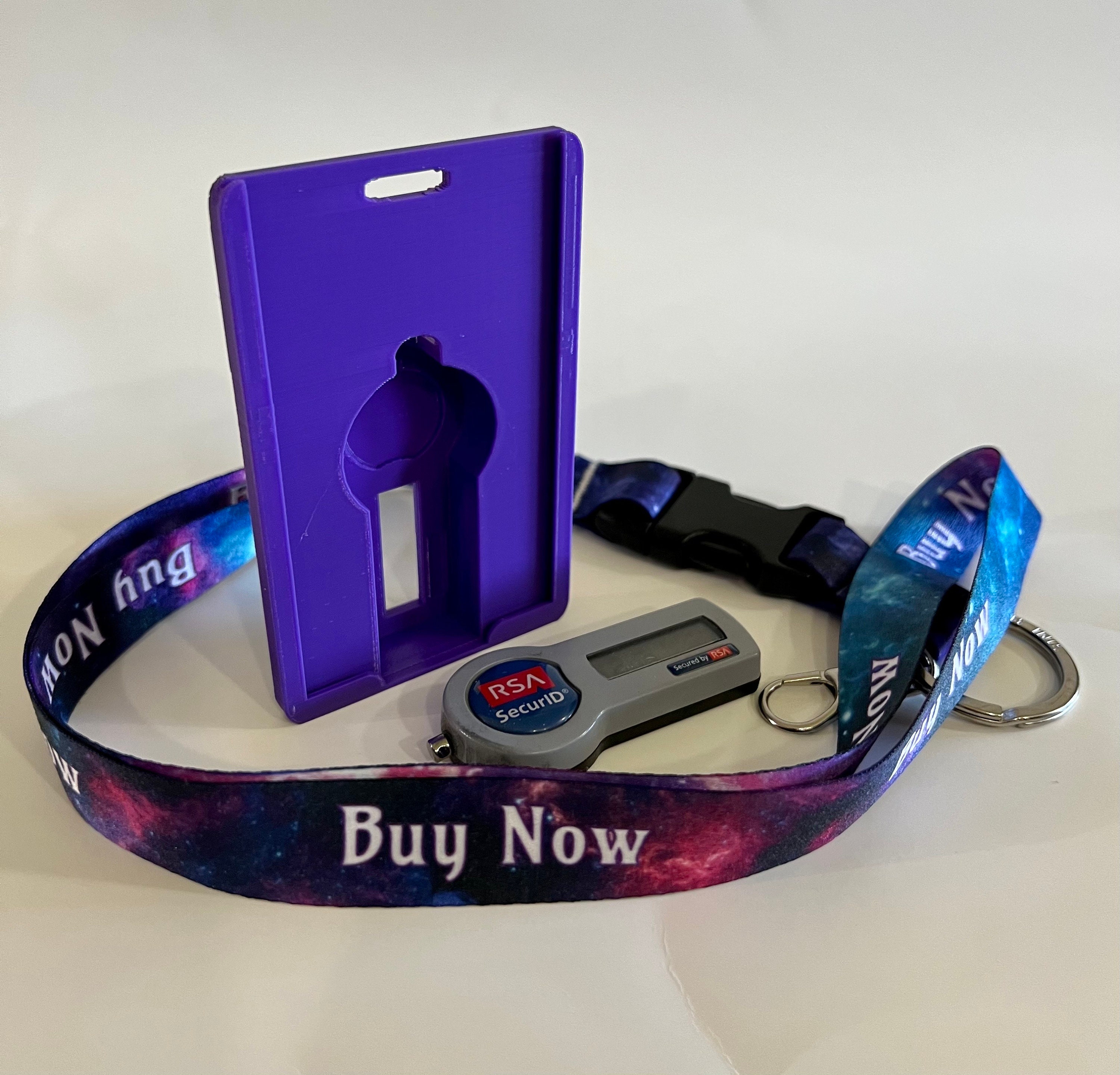 3D Printed Badge Holder With RSA Token Slot Stronger & Durable - Etsy