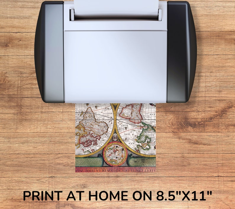 Old Maps Junk Journal Digital Papers | 15 Pack Bundle | Old World ...