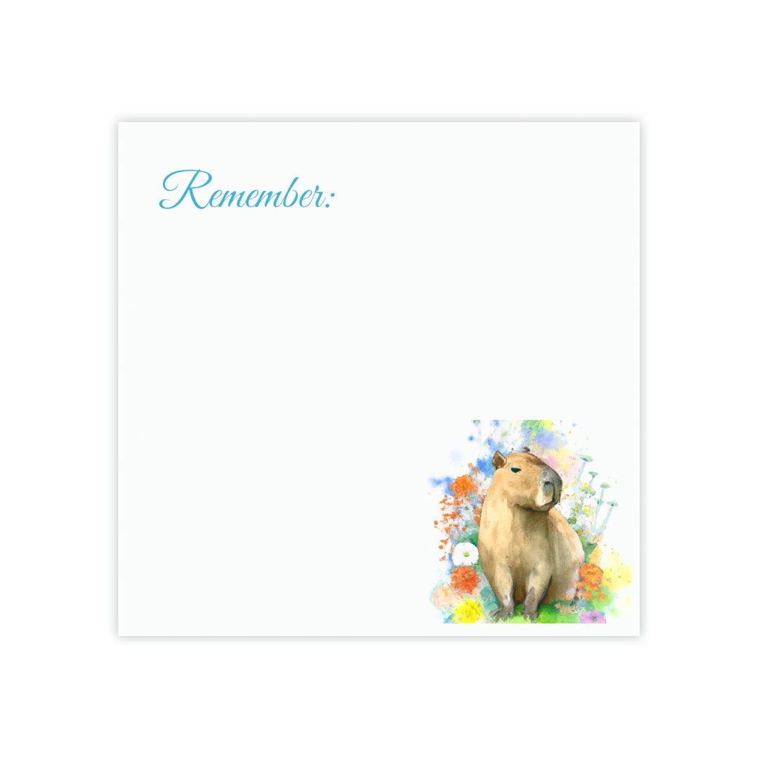 Capybara Post-it® Note Pads - Etsy