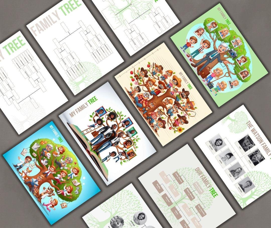 My Family Tree Templates My Family Tree Templates With Master Resell ...