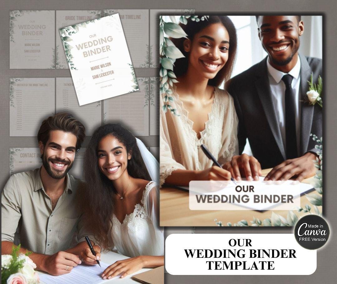 Our Wedding Binder Template | Wedding Binder Template With Master ...