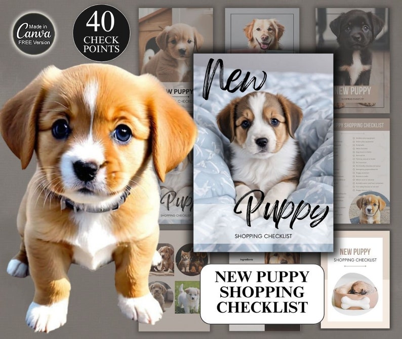 New Puppy Shopping Checklist With Master Resell Rights Dog Shopping ...