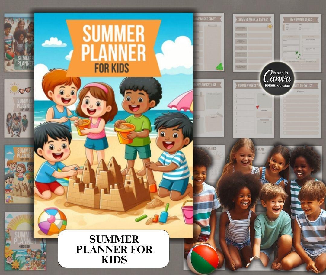 Summer Planner for Kids | Kids Summer Planner & Journal With Master ...