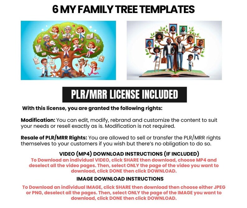 My Family Tree Templates My Family Tree Templates With Master Resell ...