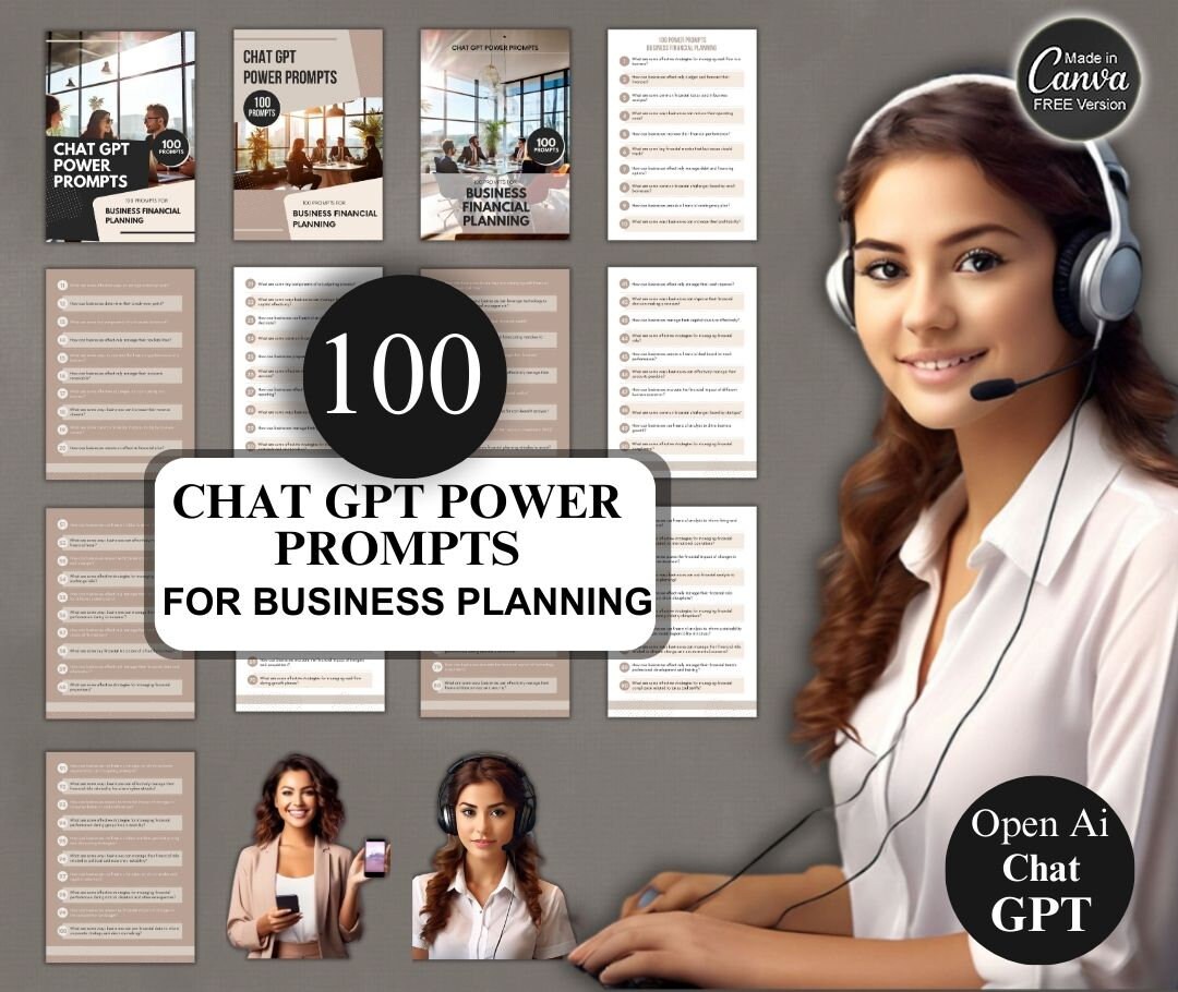 100 Chat GPT Power Prompts for Business & Financial Planning + Canva ...