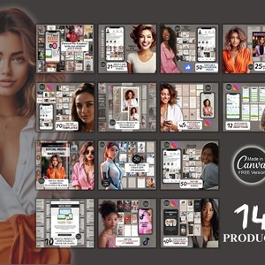 HUGE Social Media Products Bundle + Canva Templates + MRR | Social ...