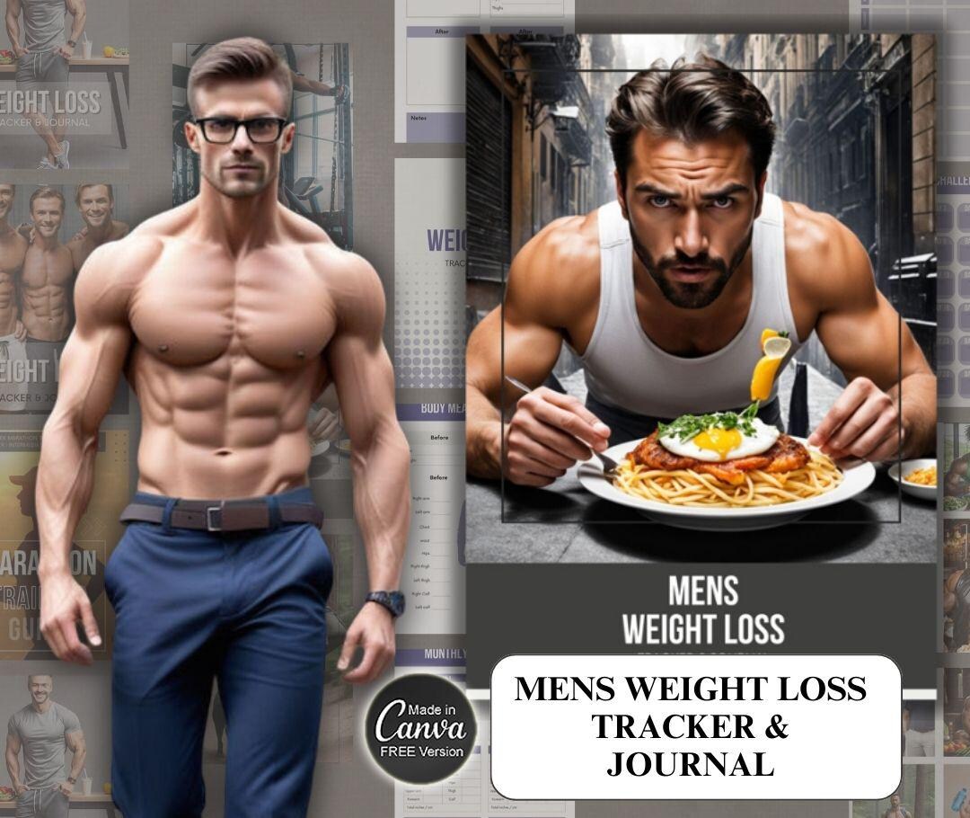 Weight Loss Journal & Tracker for Men | Weight Loss Journal Workbook ...