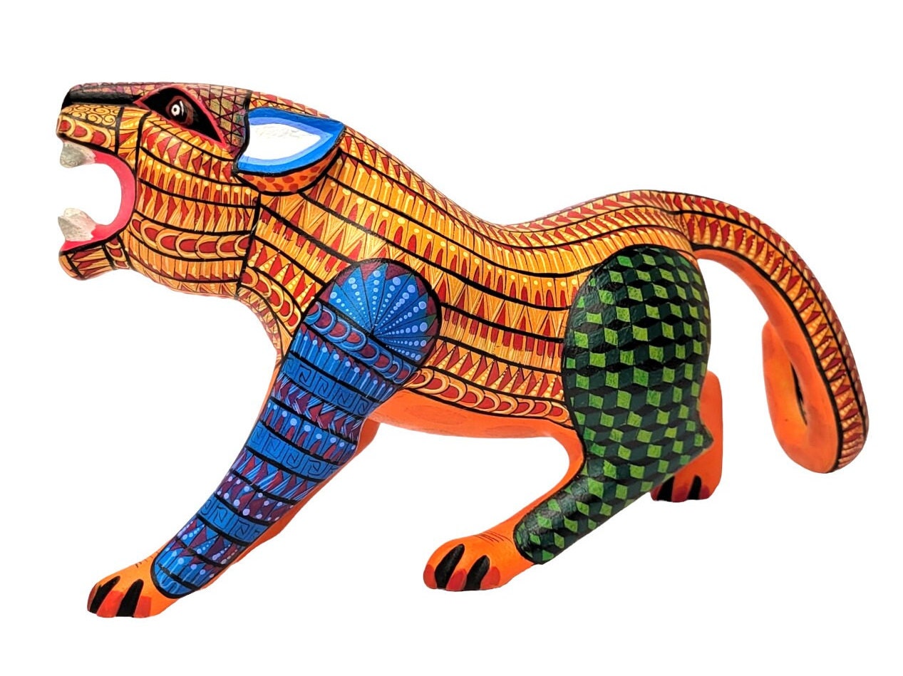 Jaguar Alebrije Handmade: Hand Carved & Intricately Hand Painted Signed ...