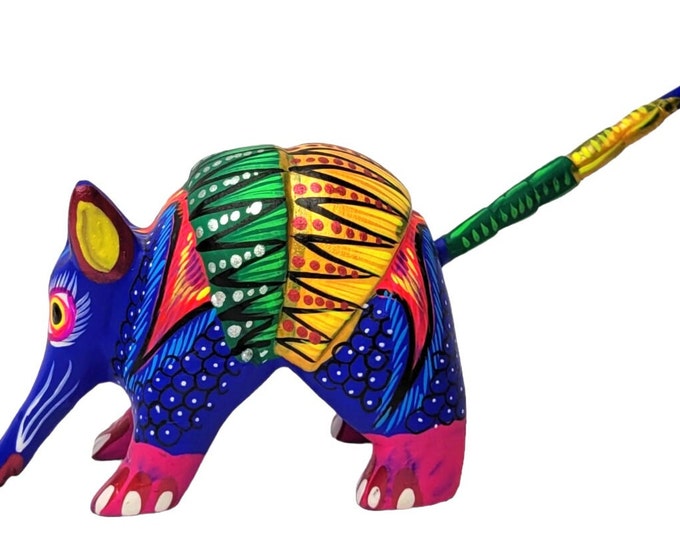 Green Armadillo - Oaxacan Alebrije Wood Carving - Etsy