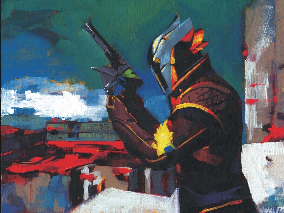 Destiny 2 Warlock Oil Painting on Birch: Handcrafted Gamer Art - Etsy