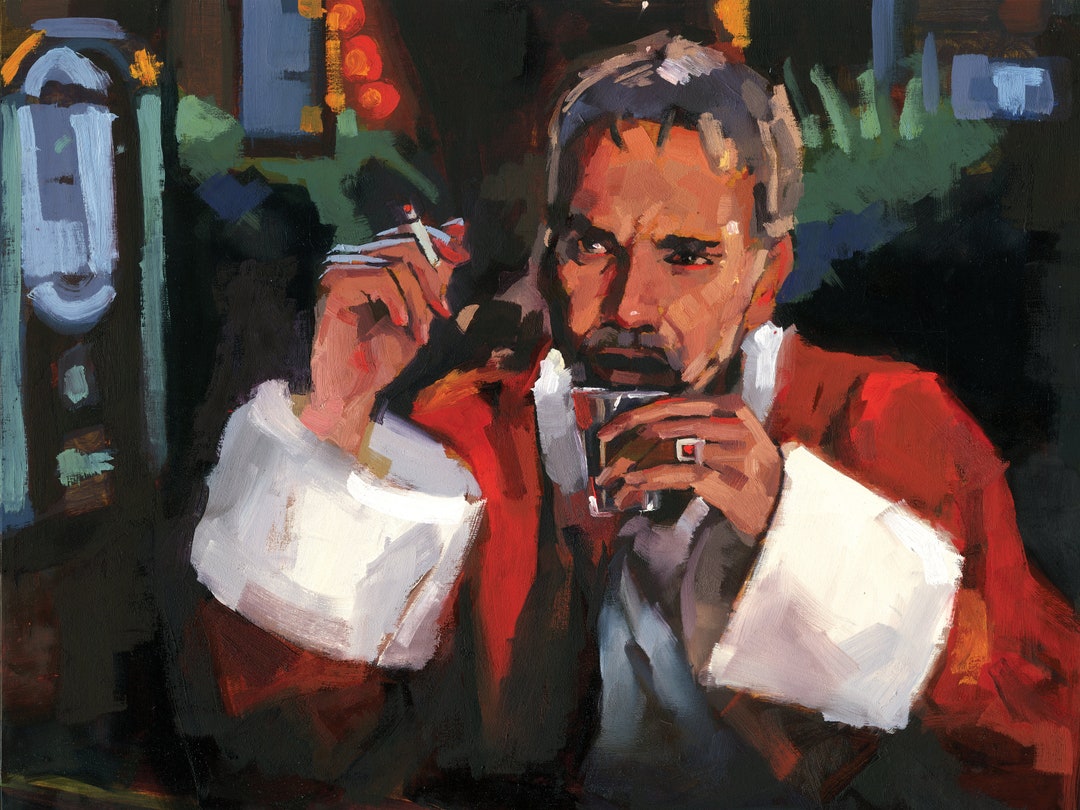 Bad Santa 'i've Been to Prison Once,i've Been Married Twice' Oil ...