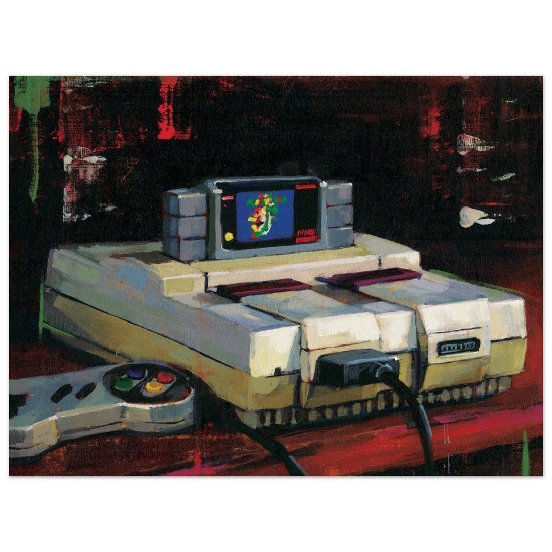 Super Mario World SNES Art Print: Retro Gaming Poster - Etsy