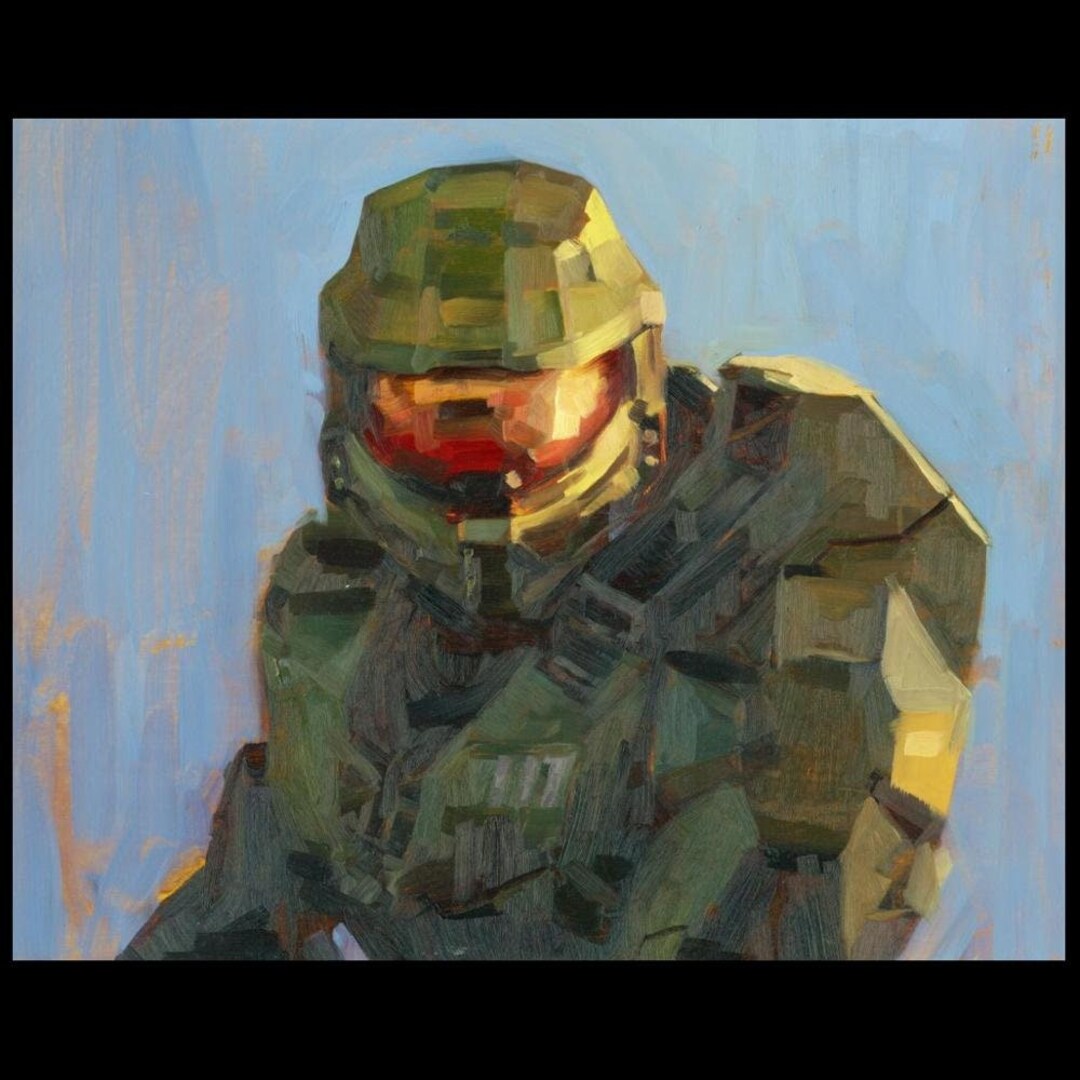 Master Chief 'wake Me When You Need Me' Premium Semi-glossy Print ...