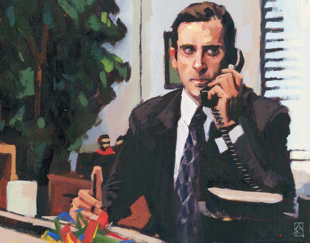 Michael Scott Oil Painting: "that's What She Said" - the Office Art on ...