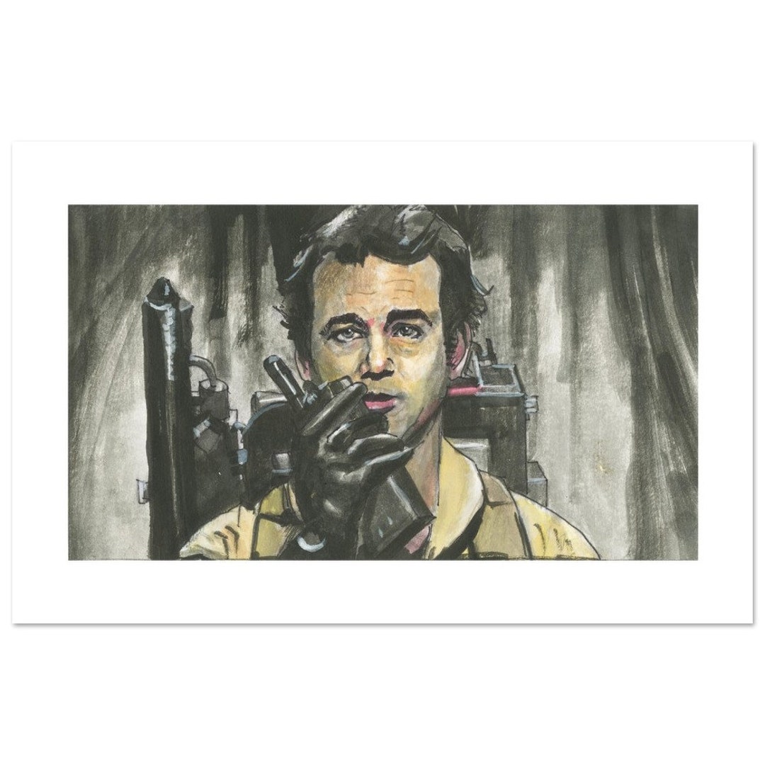 Dr. Peter Venkman Ghostbusters Watercolor Art Print | Premium Semi ...