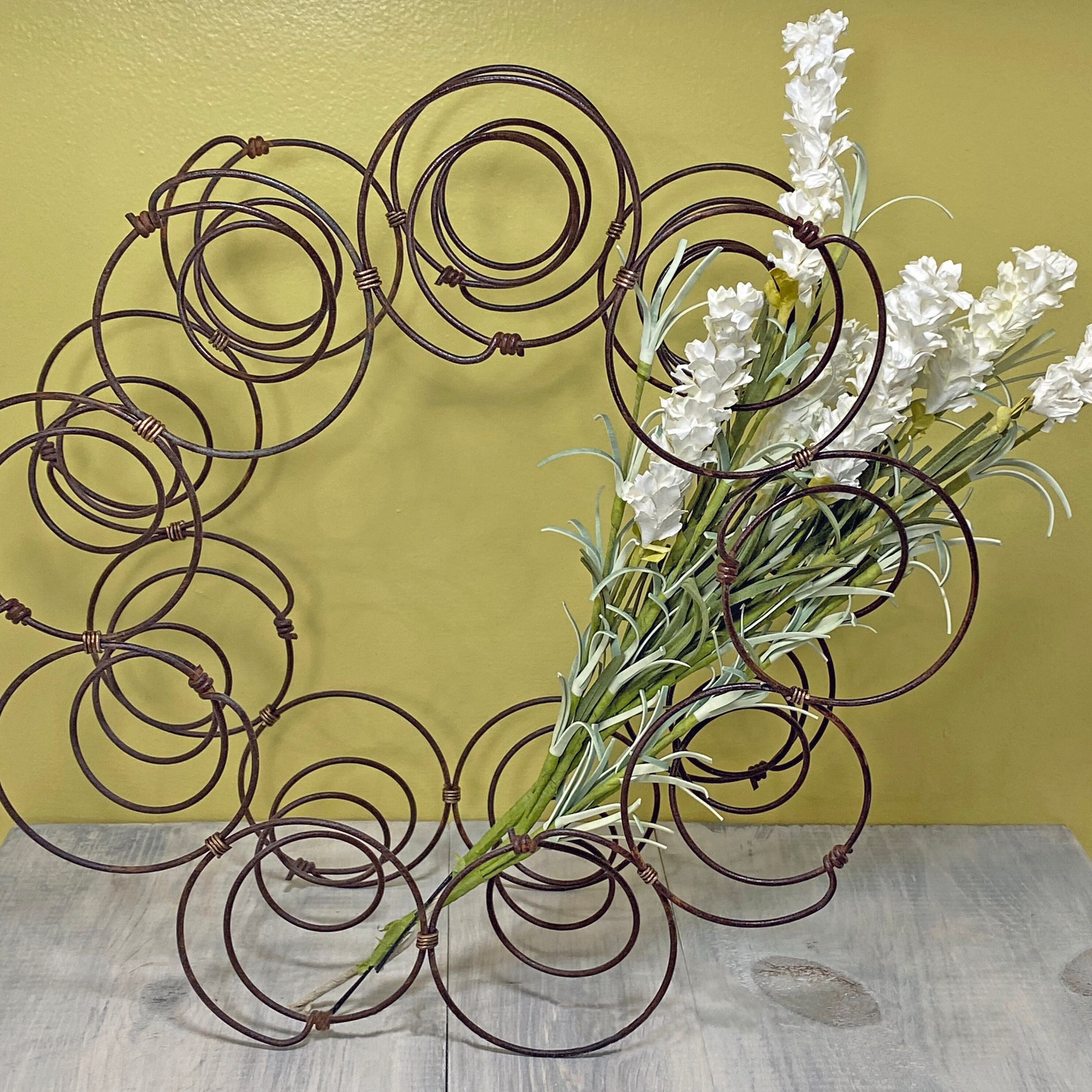 Antique Bedspring Wreath 12.25" | Airplant or Succulent Display ...