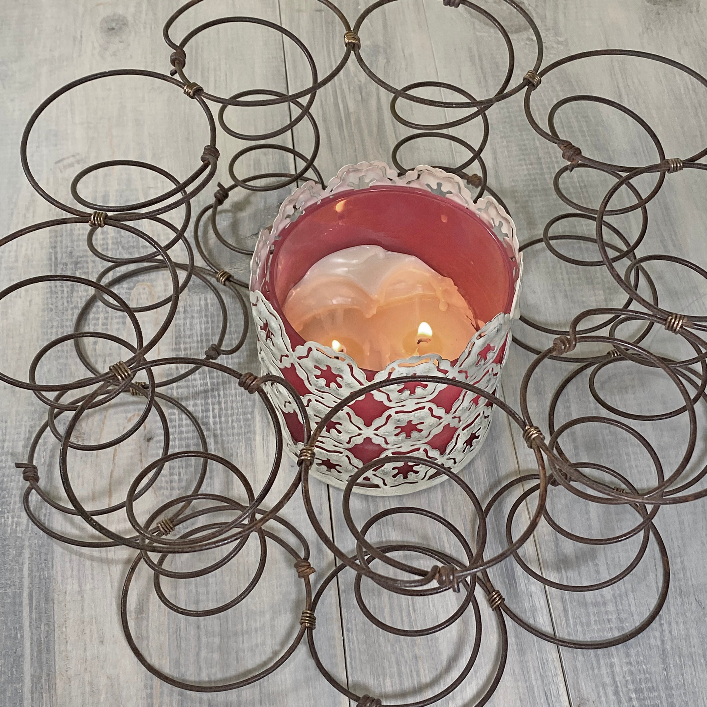 Antique Bedspring Wreath 12.25" | Airplant or Succulent Display ...