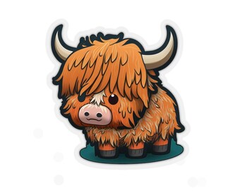 Chibi Highland Cow - Etsy