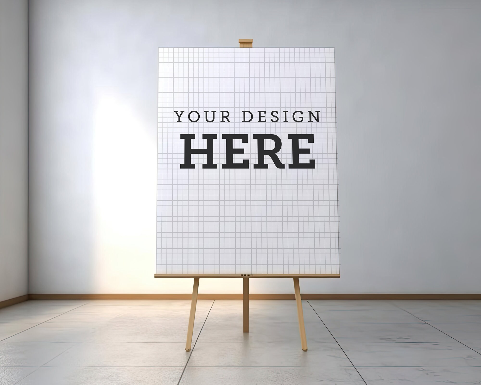 4 Professional Portrait Easel Canvas 4x5 Mockups #16 - Templates for ...