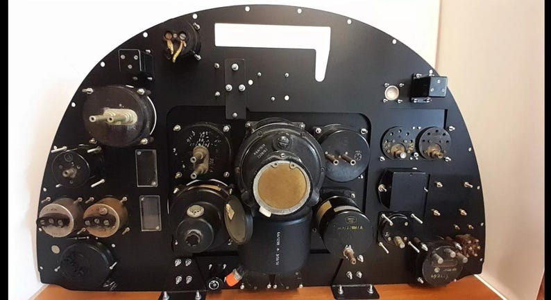 RAF WW2 Mk 2 Spitfire Cockpit Instrument Panel . (reproduction With ...