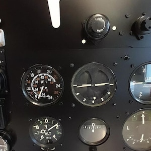 RAF WW2 Mk 2 Spitfire Cockpit Instrument Panel . (reproduction With ...