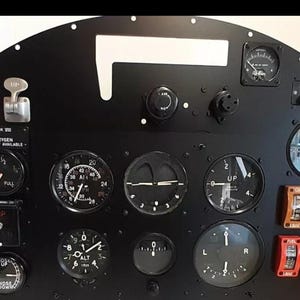 RAF WW2 Mk 2 Spitfire Cockpit Instrument Panel . (reproduction With ...