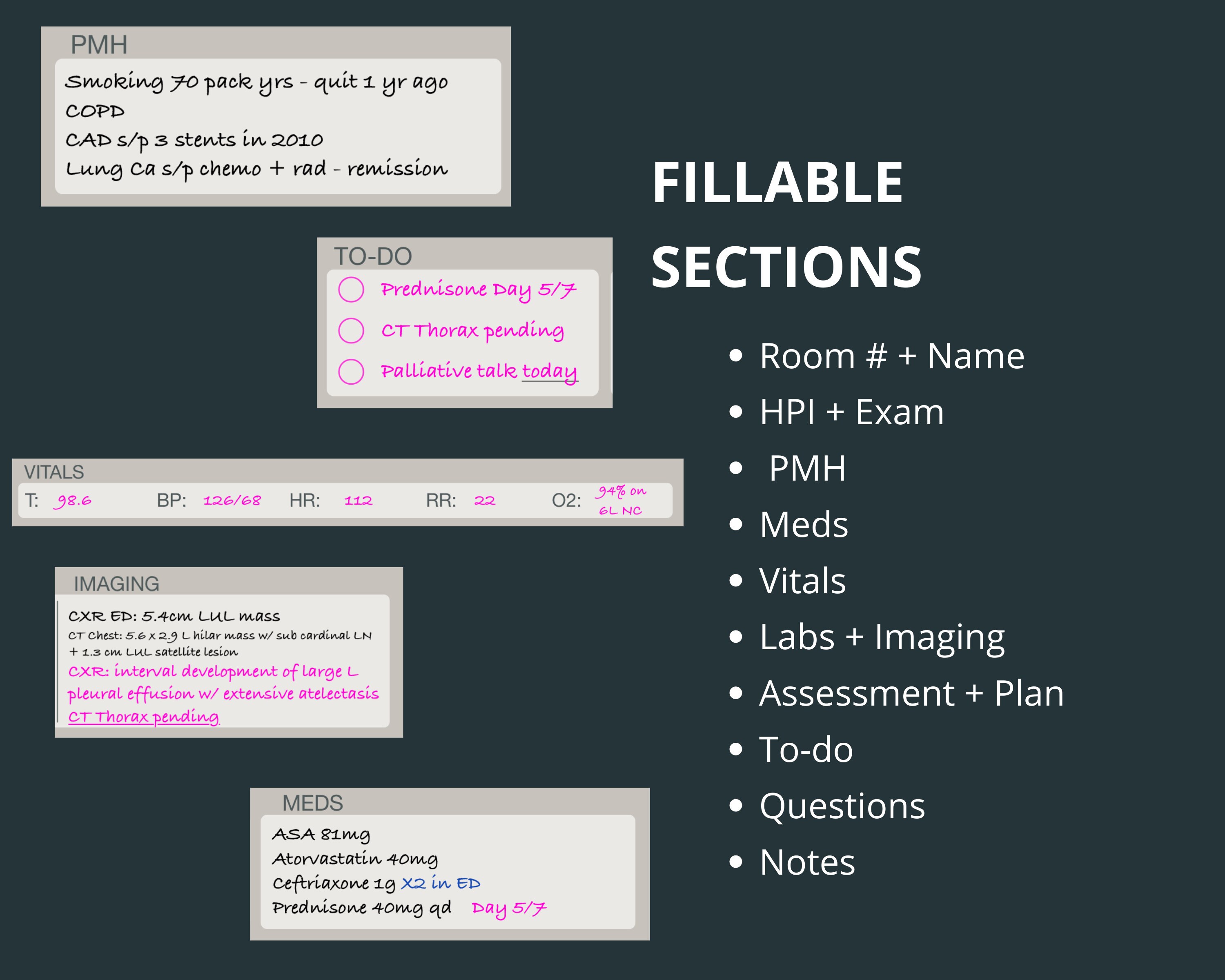 Medical Student/resident H&P/SOAP Note Template for Inpatient Medicine ...