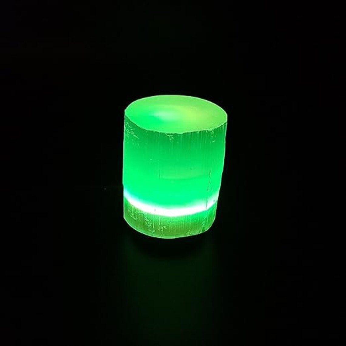 Selenite Cylinder Lamp USB LED Colour Changing Table Lamp 8cm, 10cm ...