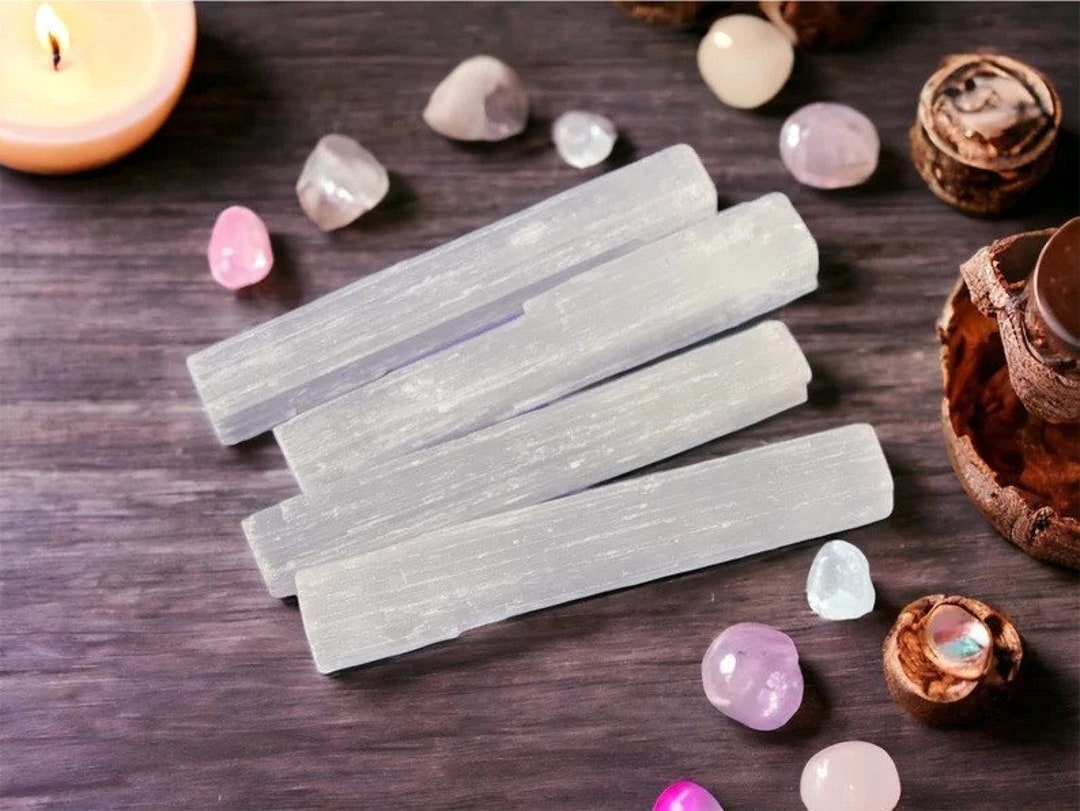 Selenite Wands/sticks/bars for Cleansing & Charging Crystal Chakra ...