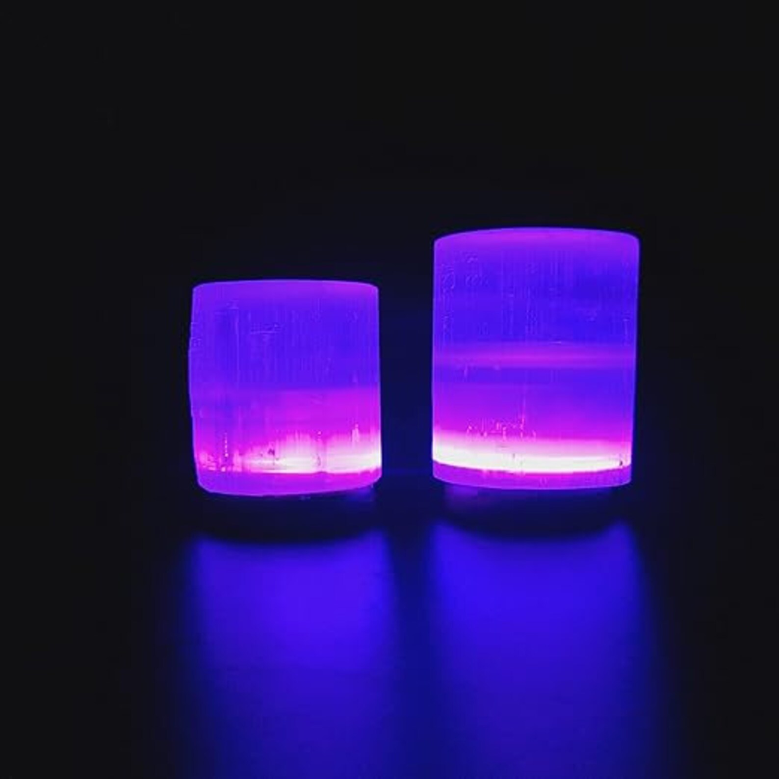 Selenite Cylinder Lamp USB LED Colour Changing Table Lamp 8cm, 10cm ...