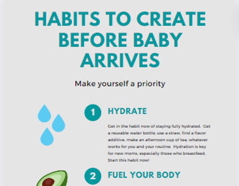 Printable Pregnancy Planning Infographic for OBGYN or Doula - Etsy