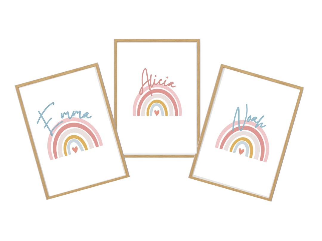 Custom Name Poster Kids Name Poster Cute Custom Poster - Etsy