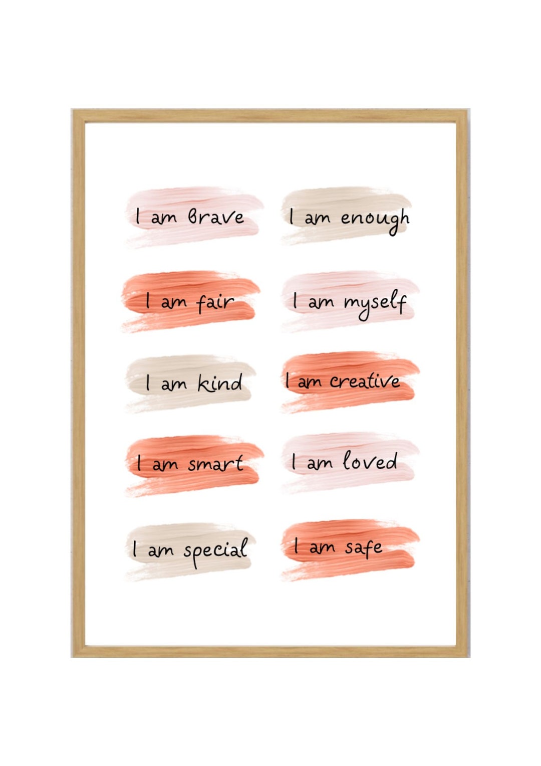 Digital Kids Print Kids Poster Affirmations Kids Cute Kids - Etsy