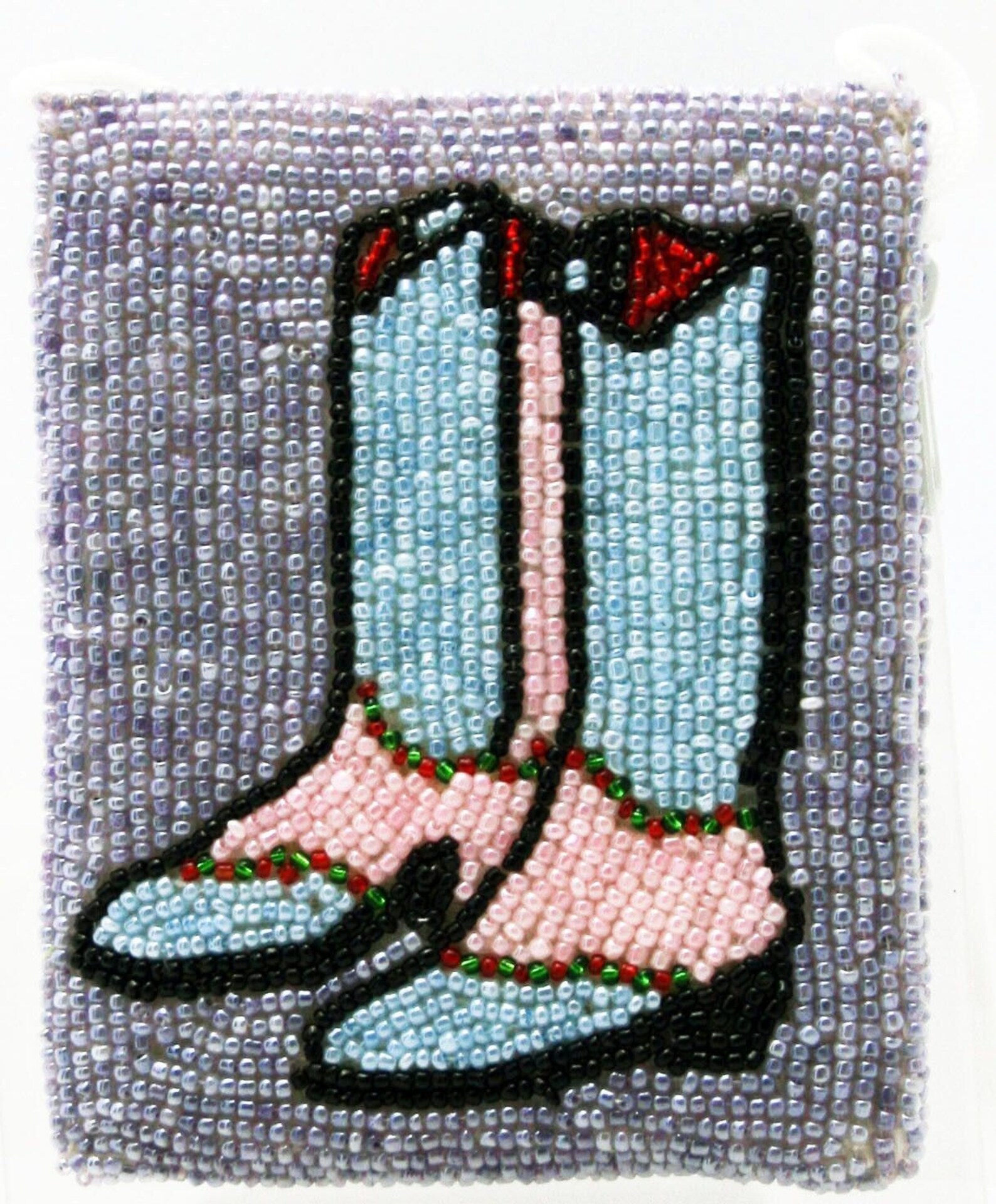 Western Boots Beaded Coin Purse - Etsy