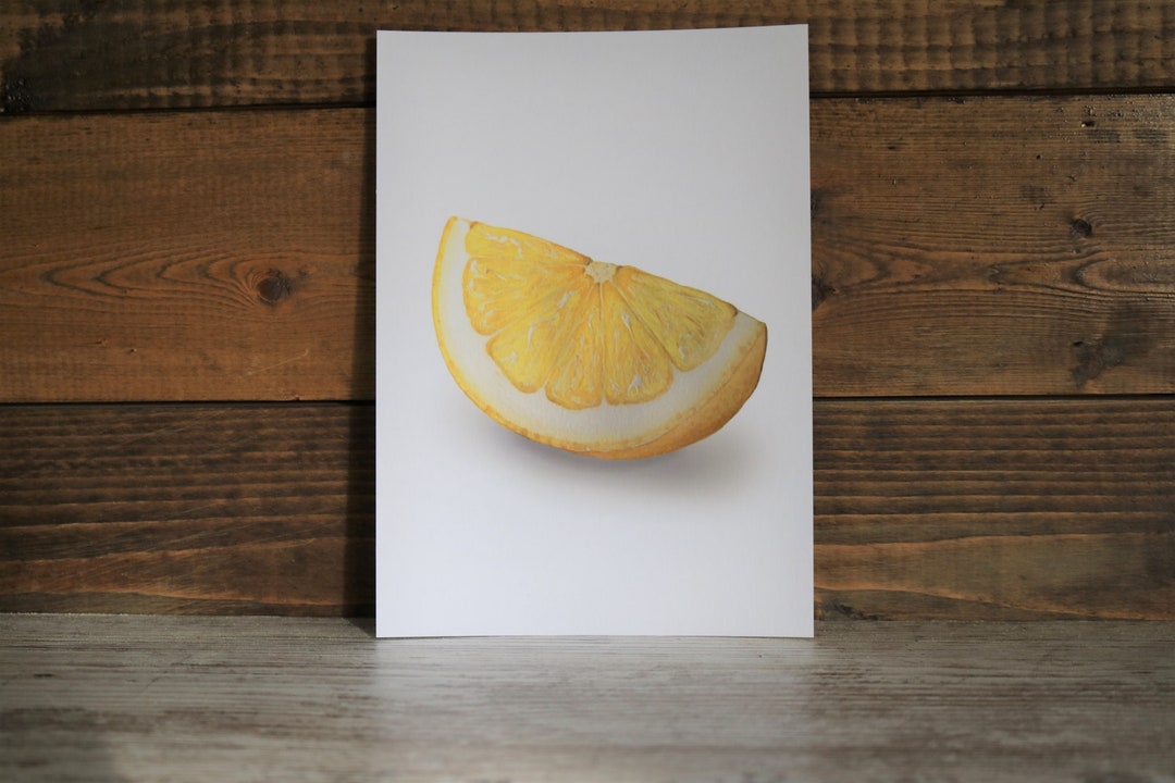 Watercolor Lemon Art Print - Etsy