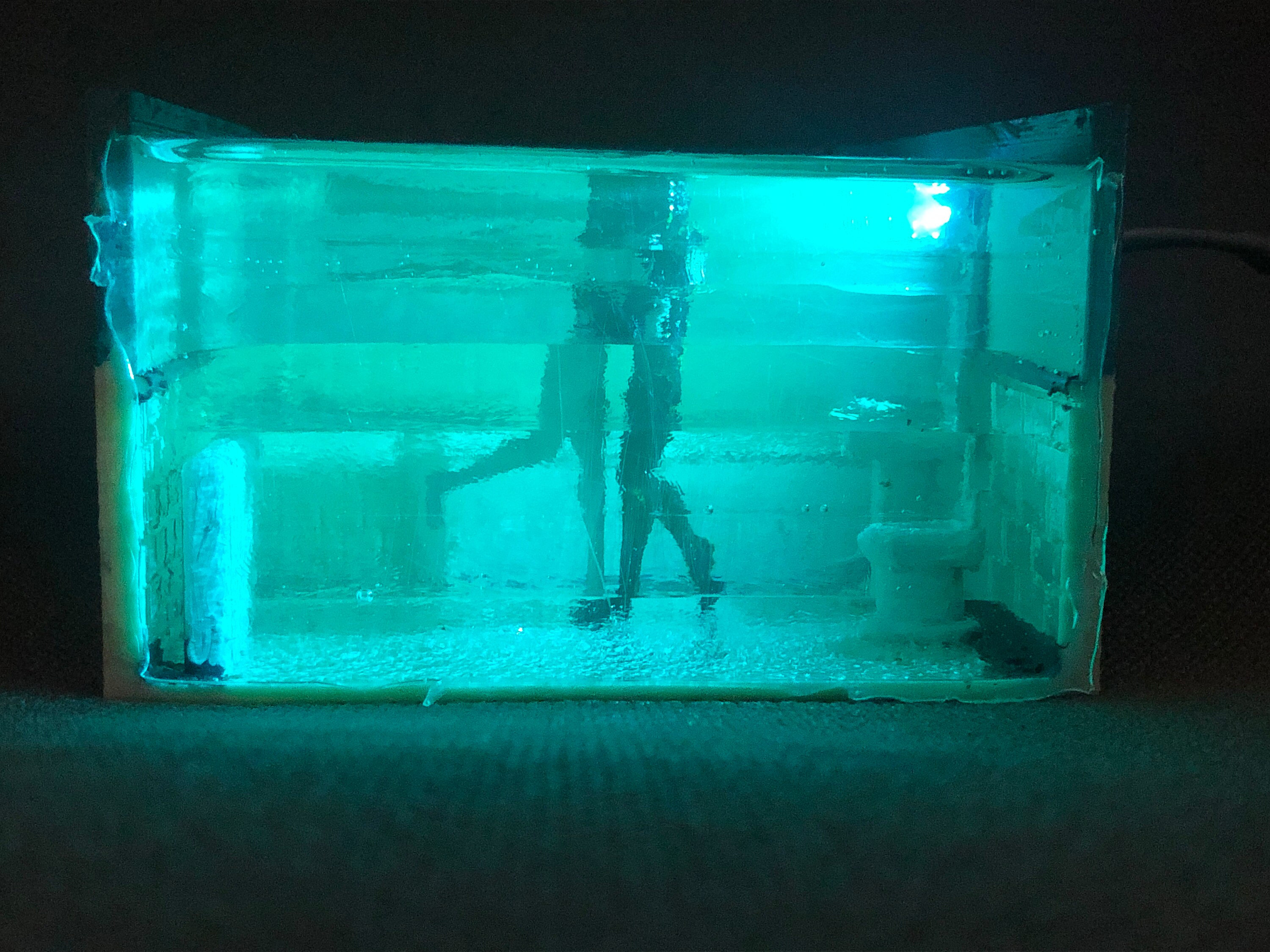 The Shape of the Water, Diorama Lamp Love Scene in the Bathroom. - Etsy