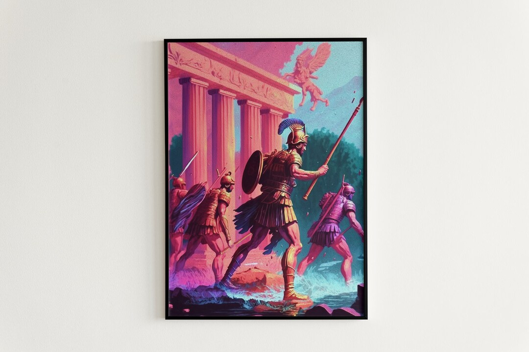 Vaporwave Roman Battle - Etsy