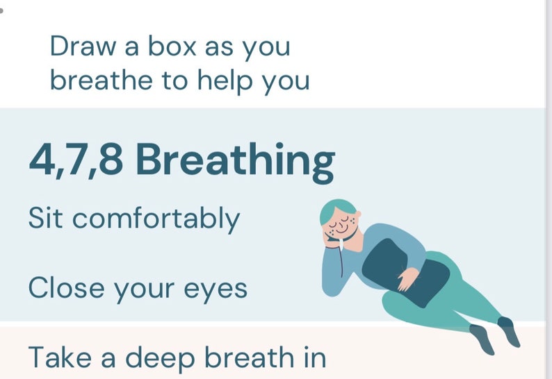 Worksheet Breathing and Relaxation Techniques to Reduce Anxiety - Etsy