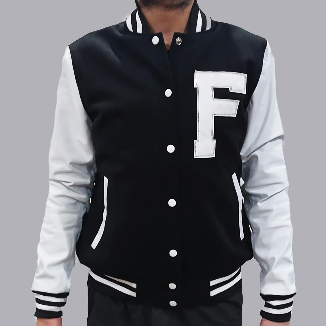 Personalized Black Varsity Baseball Jacket for Men Women, Personalized ...