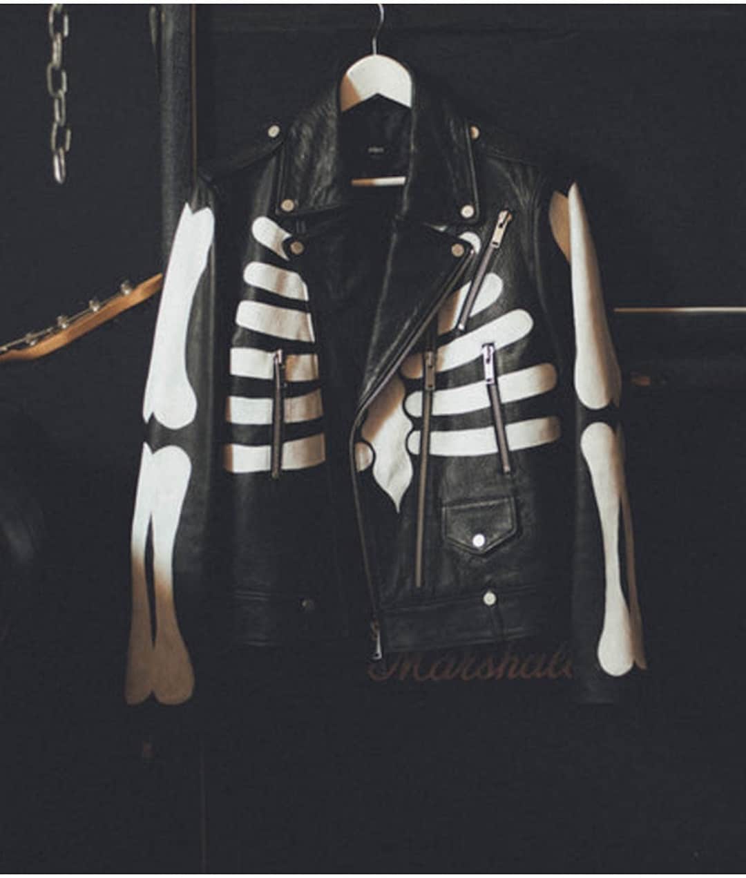 Handmade Skeleton Motorcycle Costume Faux Leather Jacket - Etsy