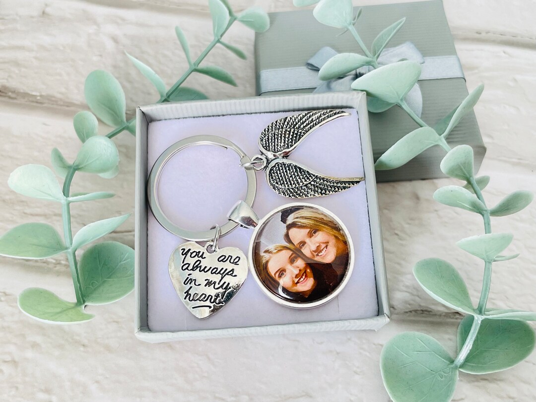 In Loving Memory Gift Keyring Personalized Photo Keyring Memorial Gift ...