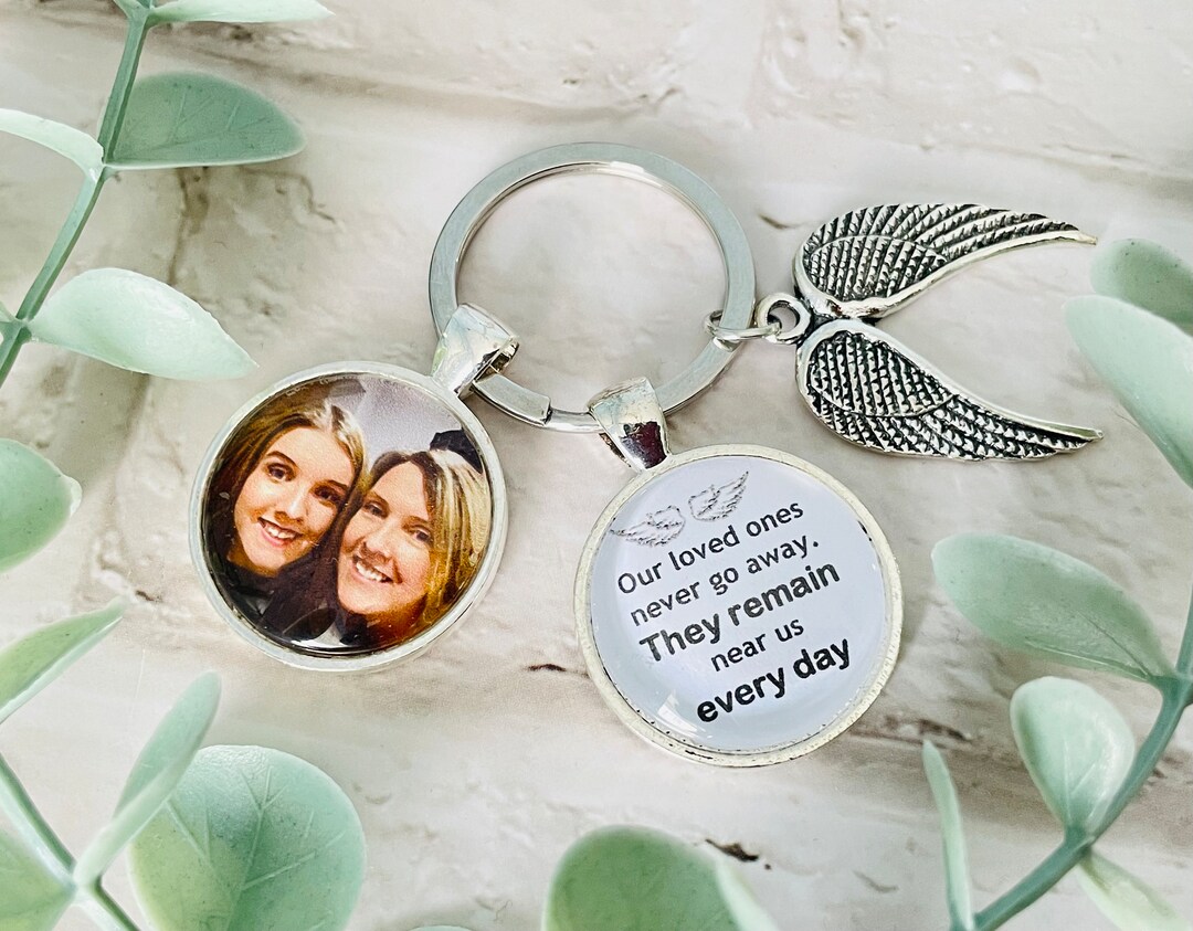 In Loving Memory Gift Personalised Photo Keyring, Bereavement, Loss ...