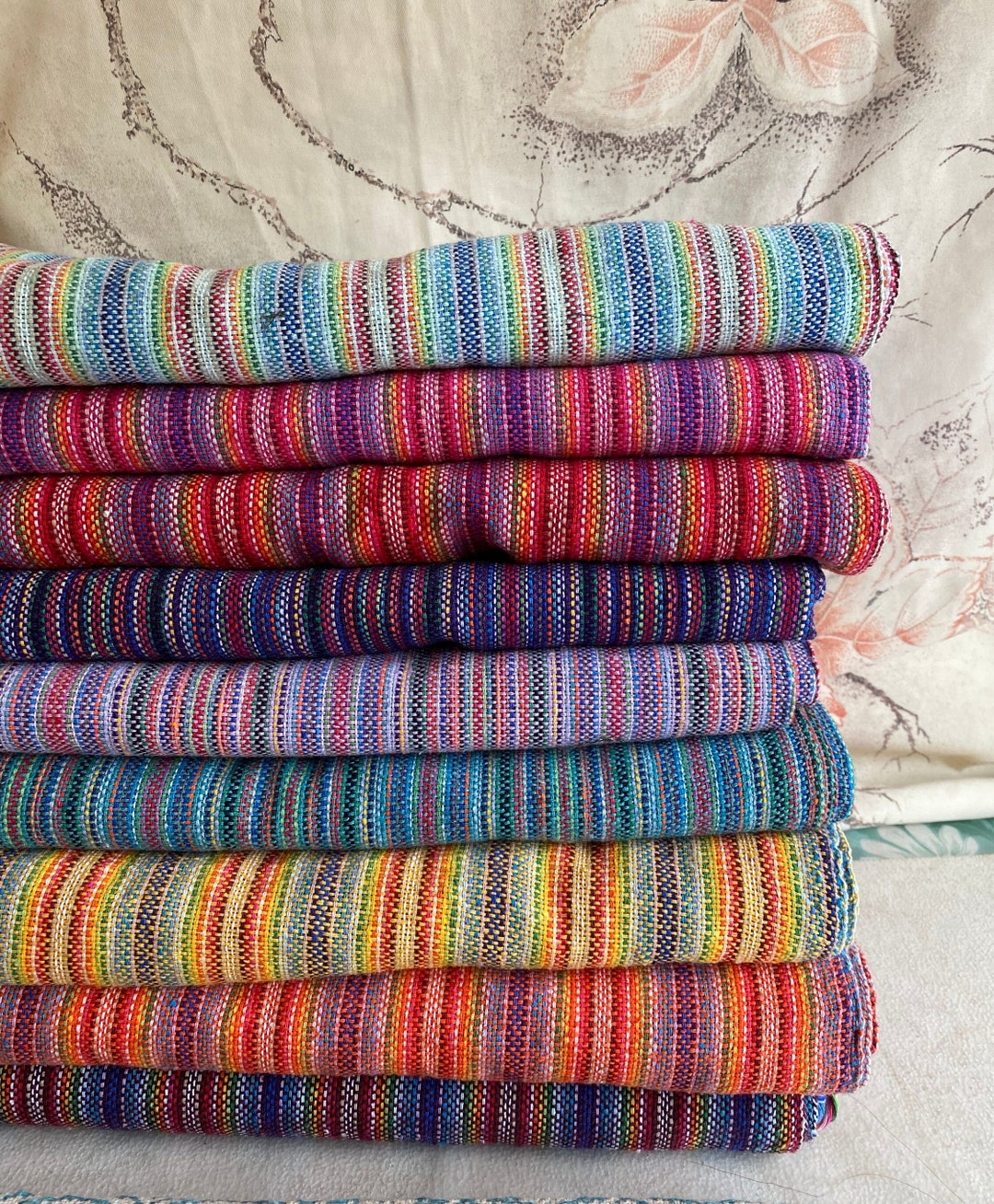 NEW COLORS Mexican Rebozo Rayita Colorida Colorful Base and Fringe 100% ...