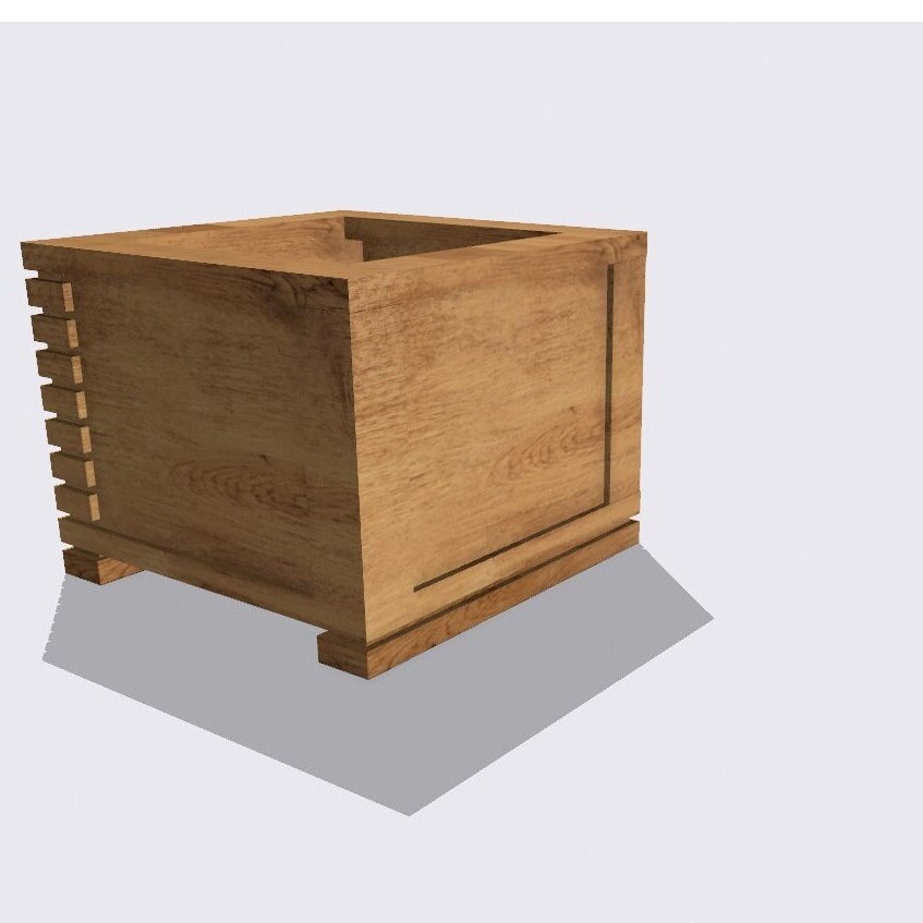 Wooden Plant Pot 50x50 Digital Plan - Etsy