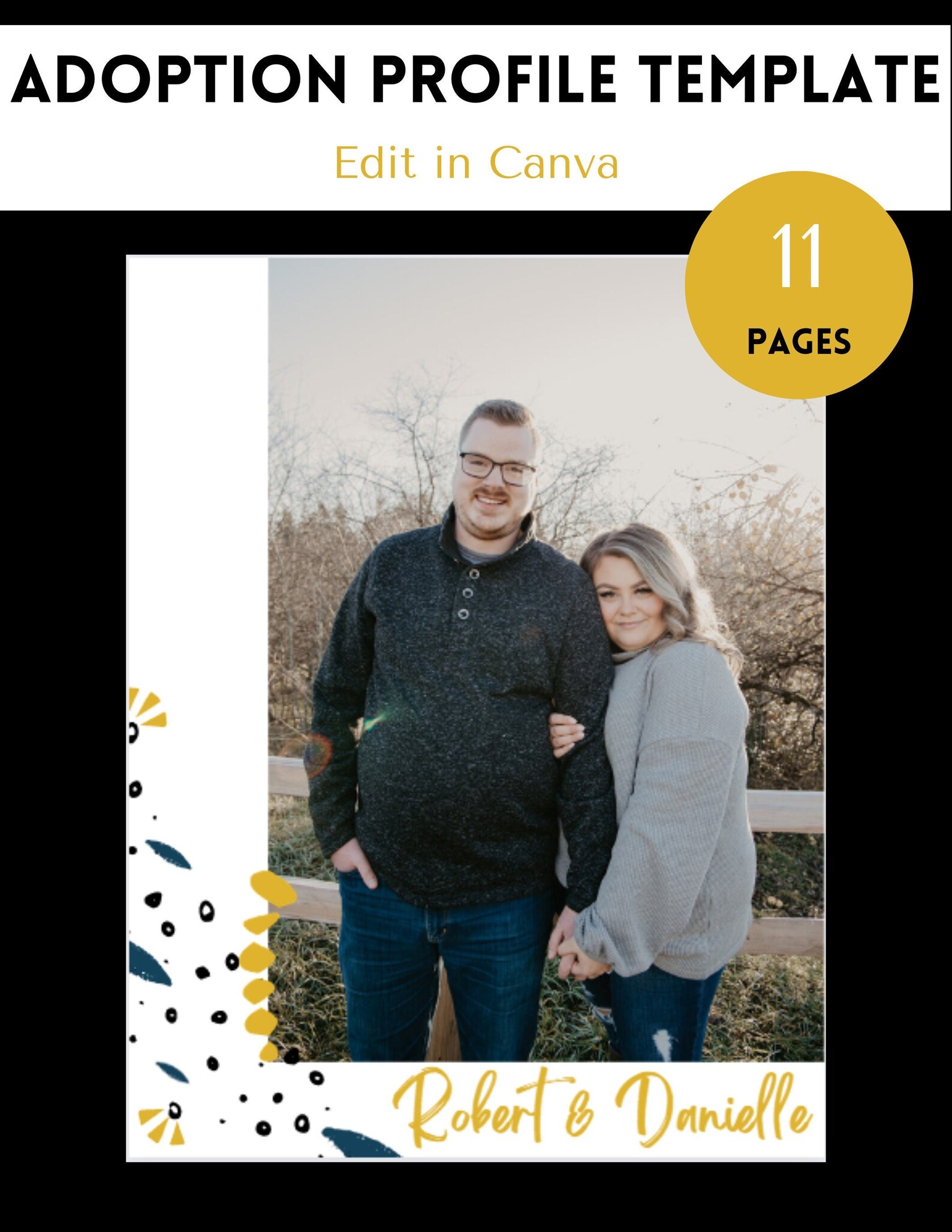 Modern Adoption Profile Template - Etsy