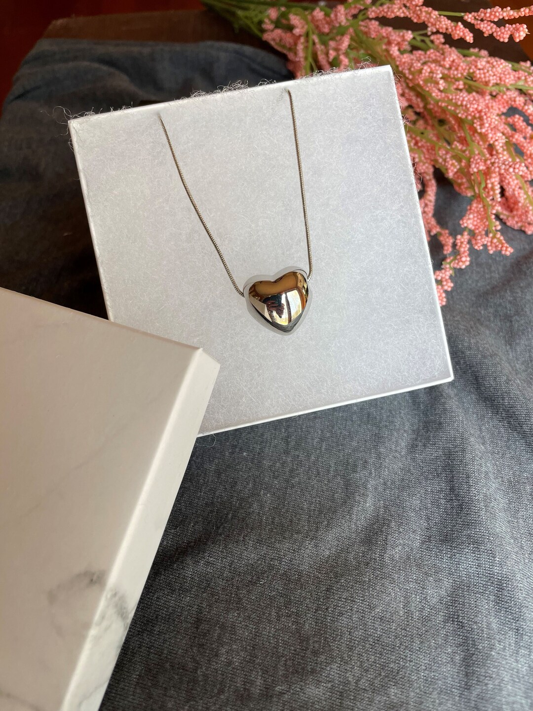 Heart Necklace, Mom Necklace, Daughter Necklace, Girlfriend Necklace ...