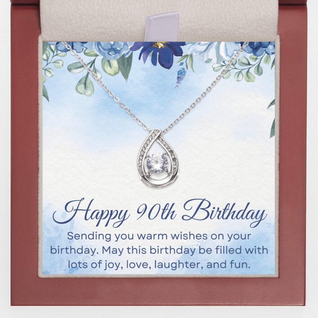 90th Birthday Gift for Her, 90th Birthday Necklace for Best Friend ...