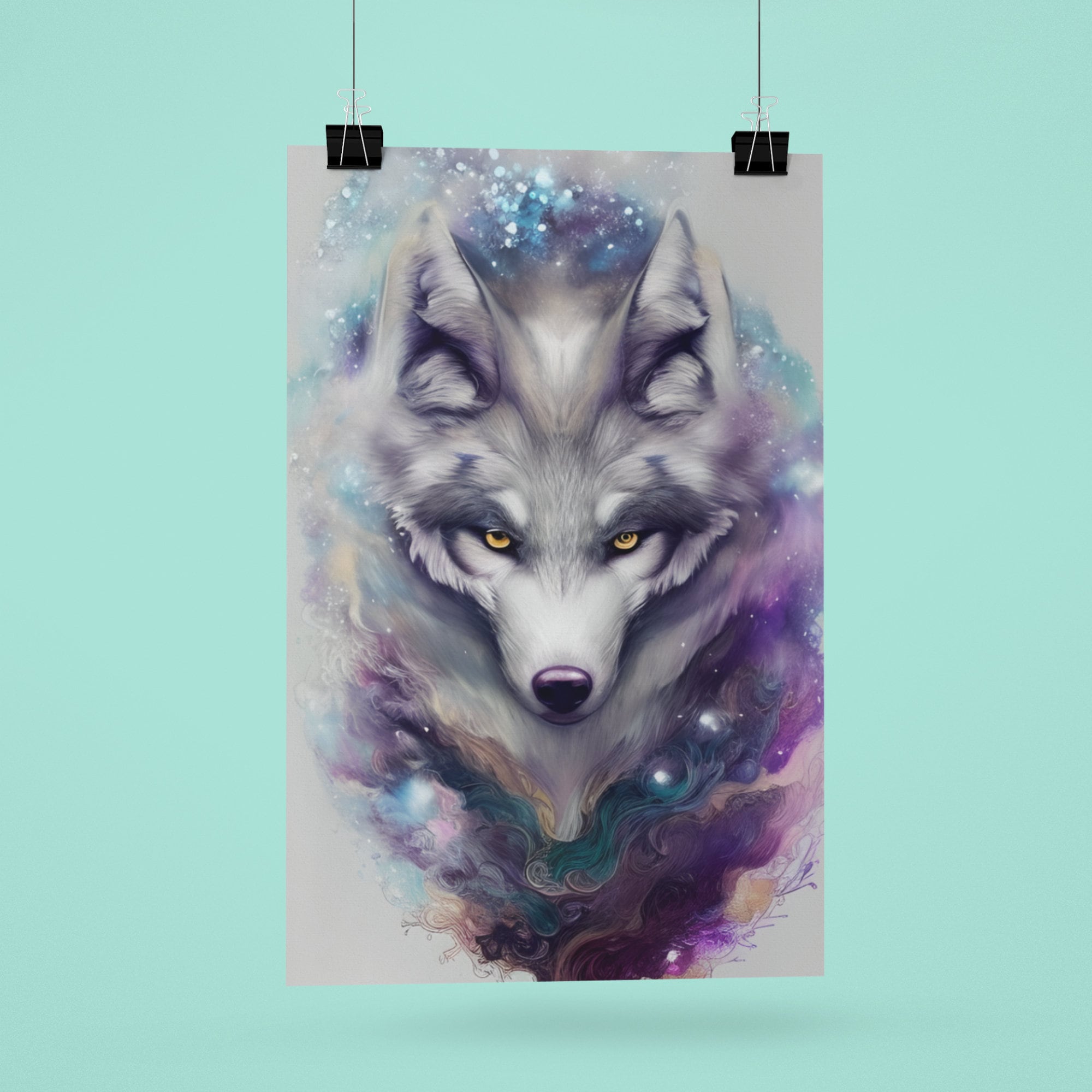 Wolf Poster Mystical Wolf Poster Museum Grade Poster - Etsy