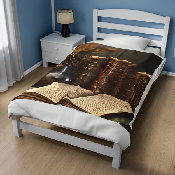 Library Blanket - Etsy