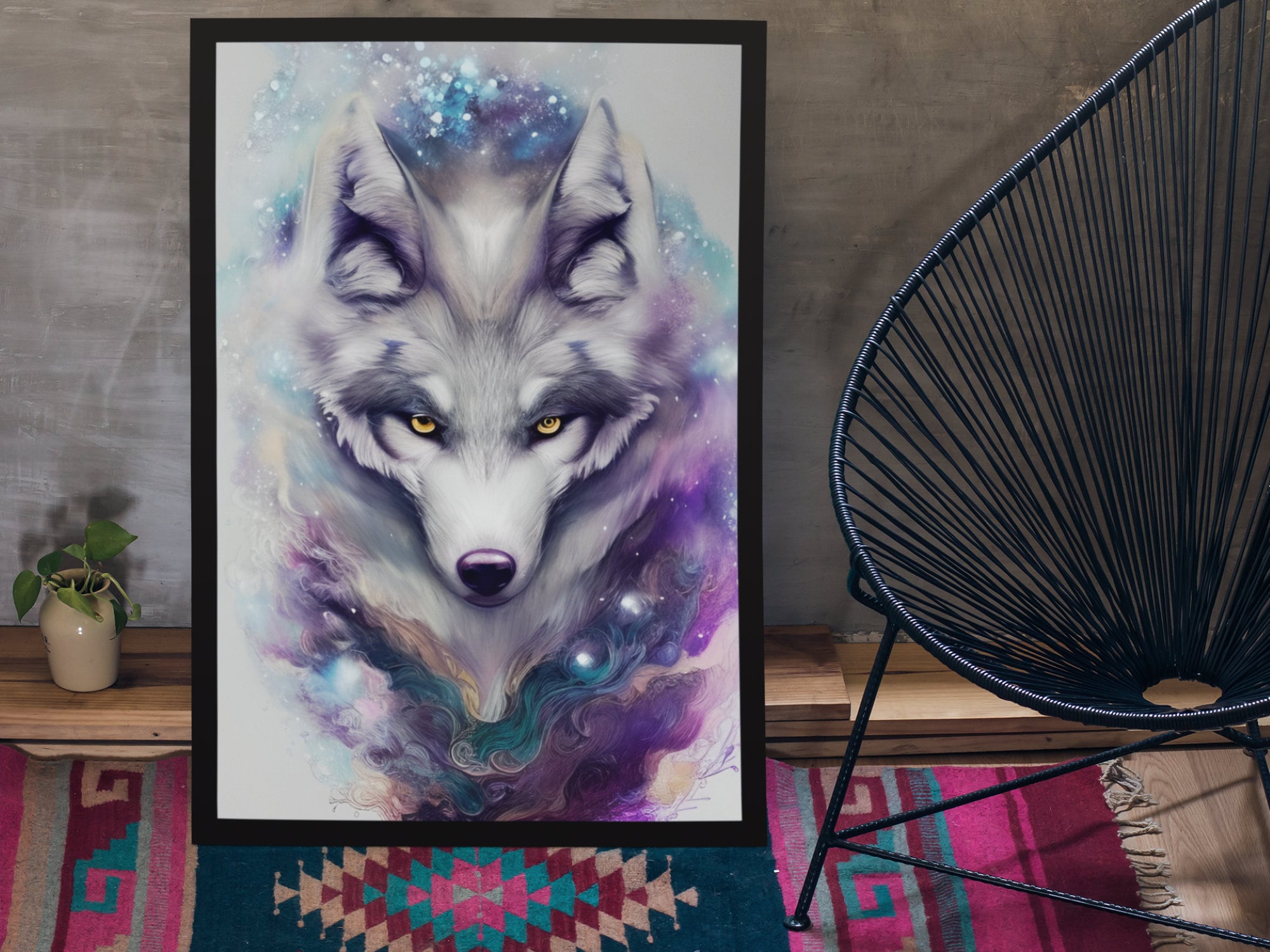 Wolf Poster Mystical Wolf Poster Museum Grade Poster - Etsy